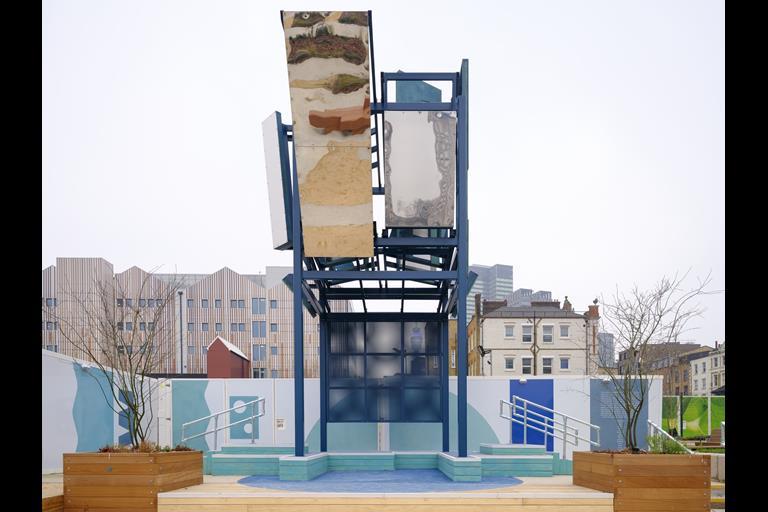 Youth-designed pavilion unveiled in Camden’s HS2 meanwhile garden ...